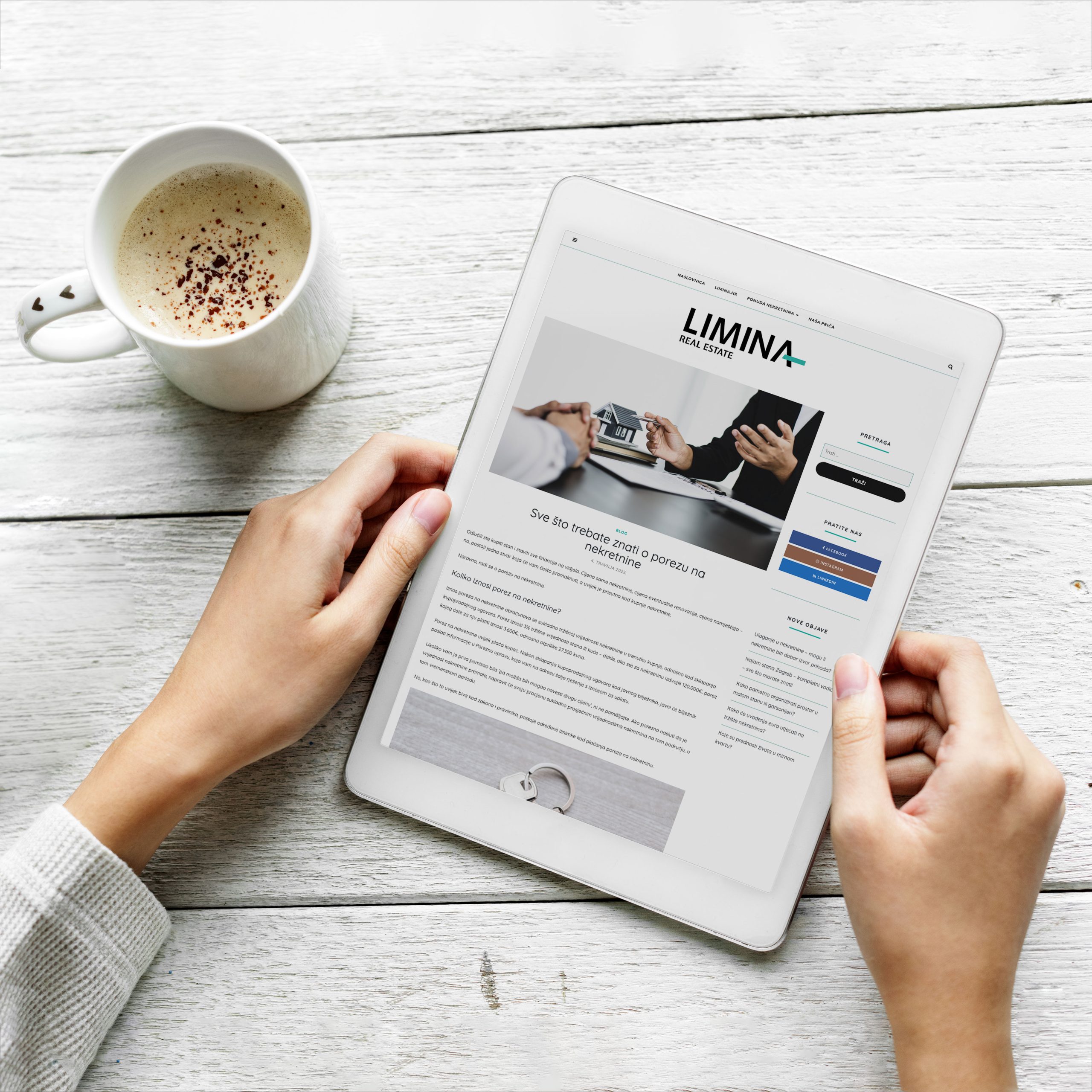 Odaslali smo promet na web stranicu Limina.hr - Pisalica